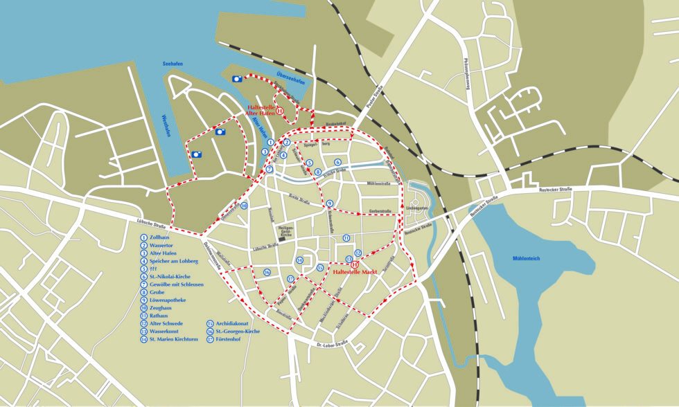 Buslinien Wismar Karte